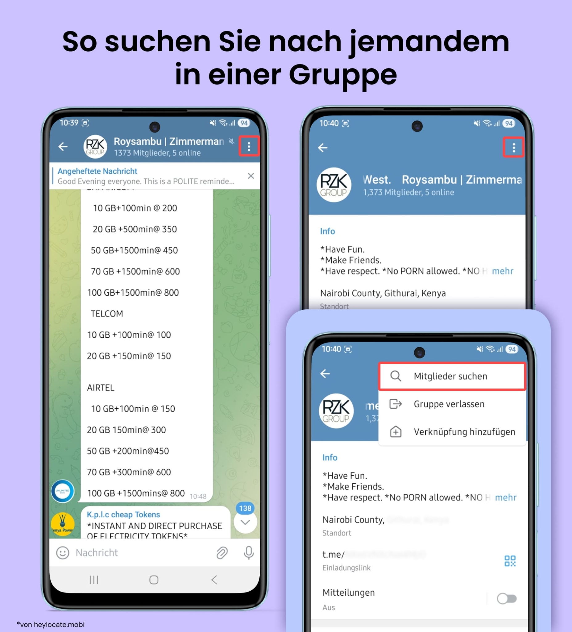 So finden Sie Kontakte auf Telegram: 4 Methoden