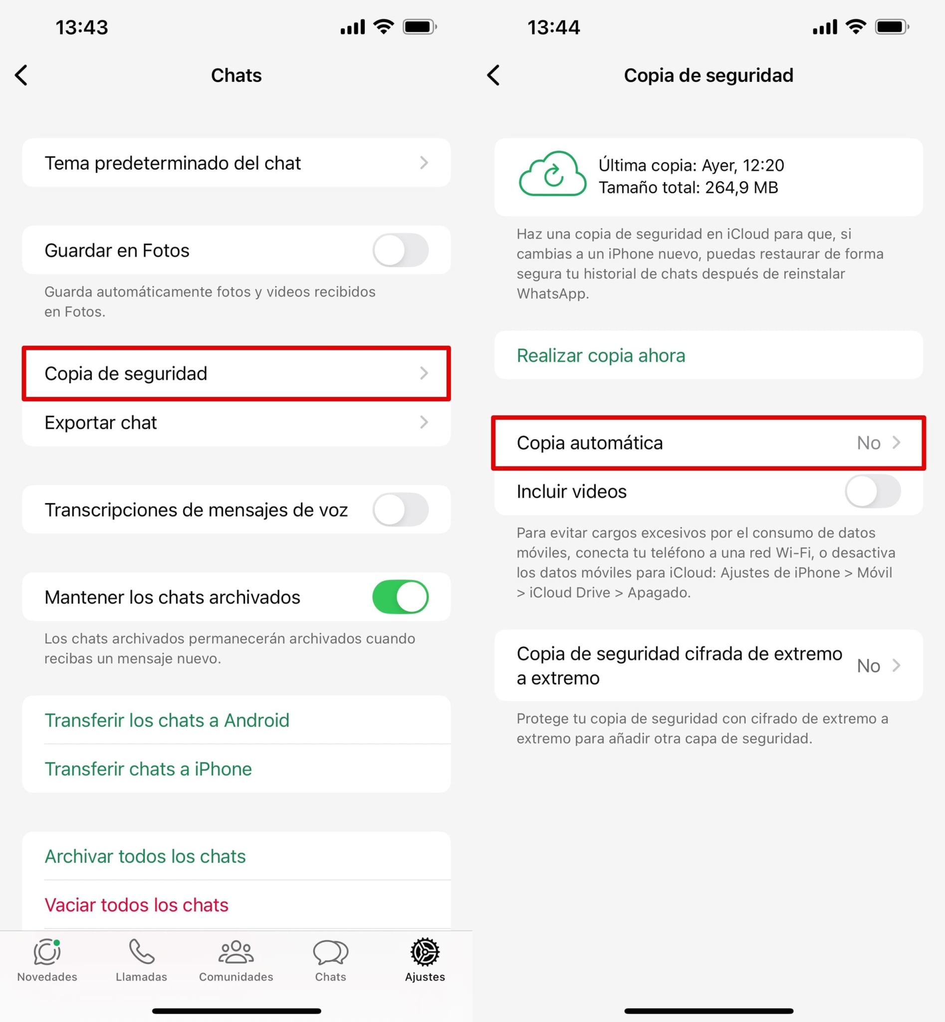 Cómo acceder al historial de chats de WhatsApp de cualquier número