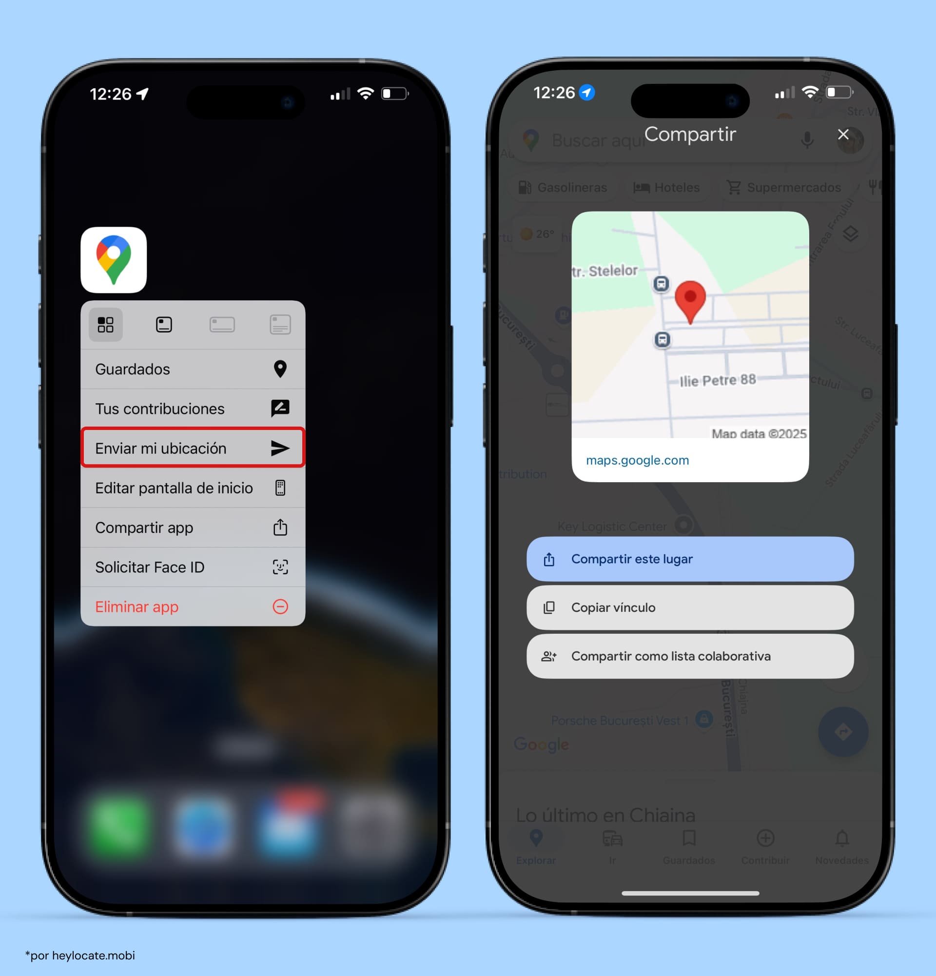 Cómo compartir la ubicación en Google Maps para iOS y Android