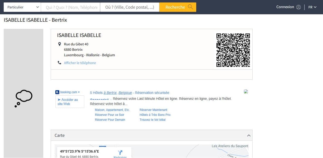 Comment savoir qui habite à cette adresse dans ma rue