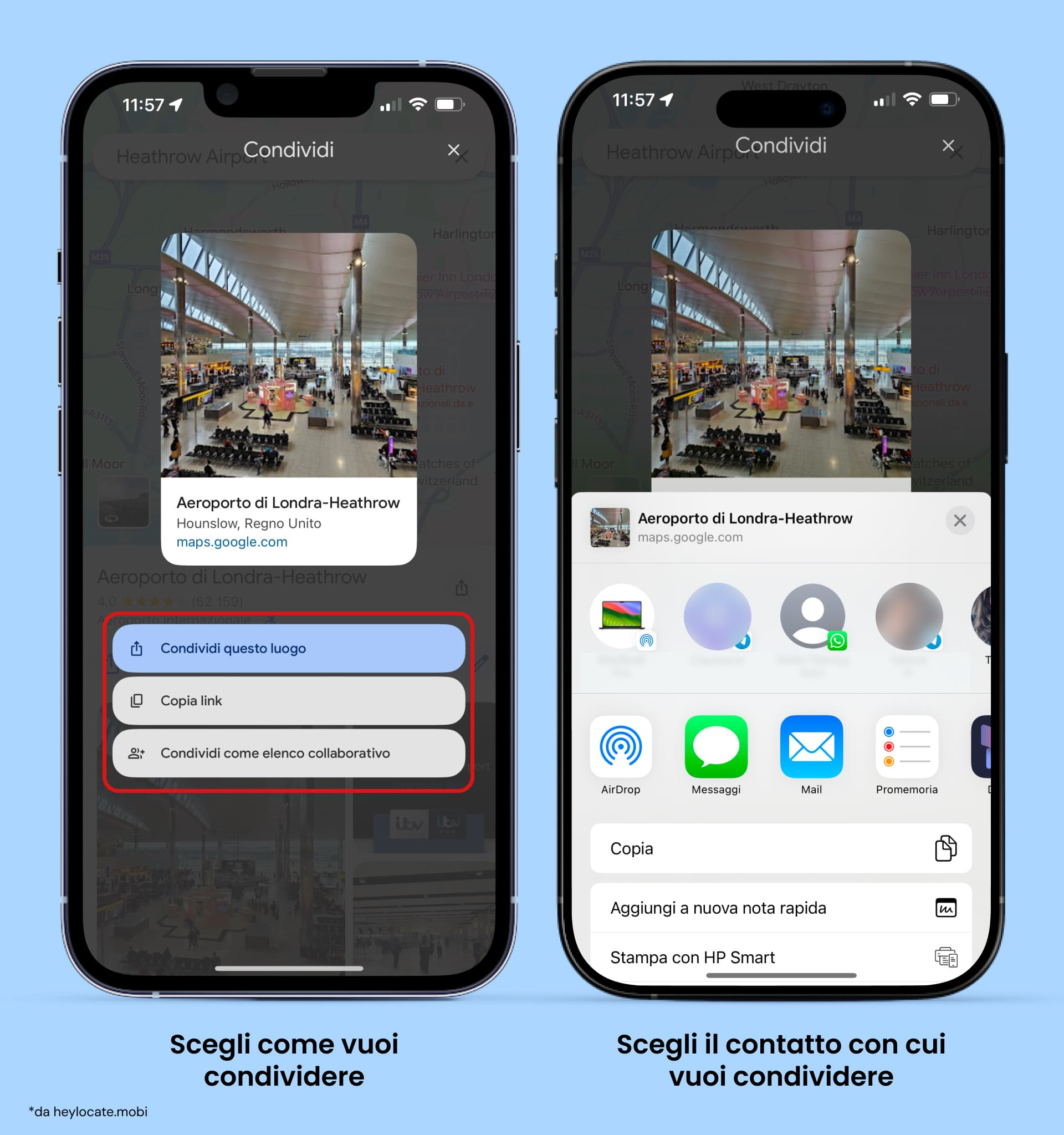 Come condividere la posizione su Google Maps per iOS e Android