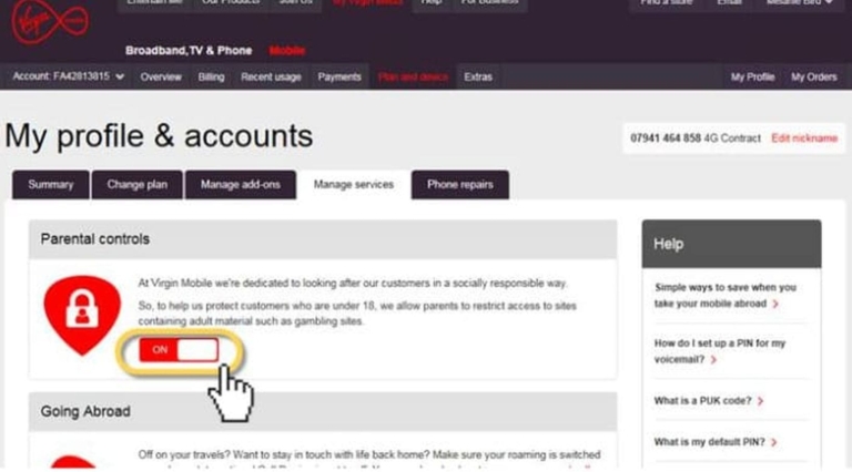 Virgin Media Parental Controls: Settings for Internet, TV and Mobile Phones