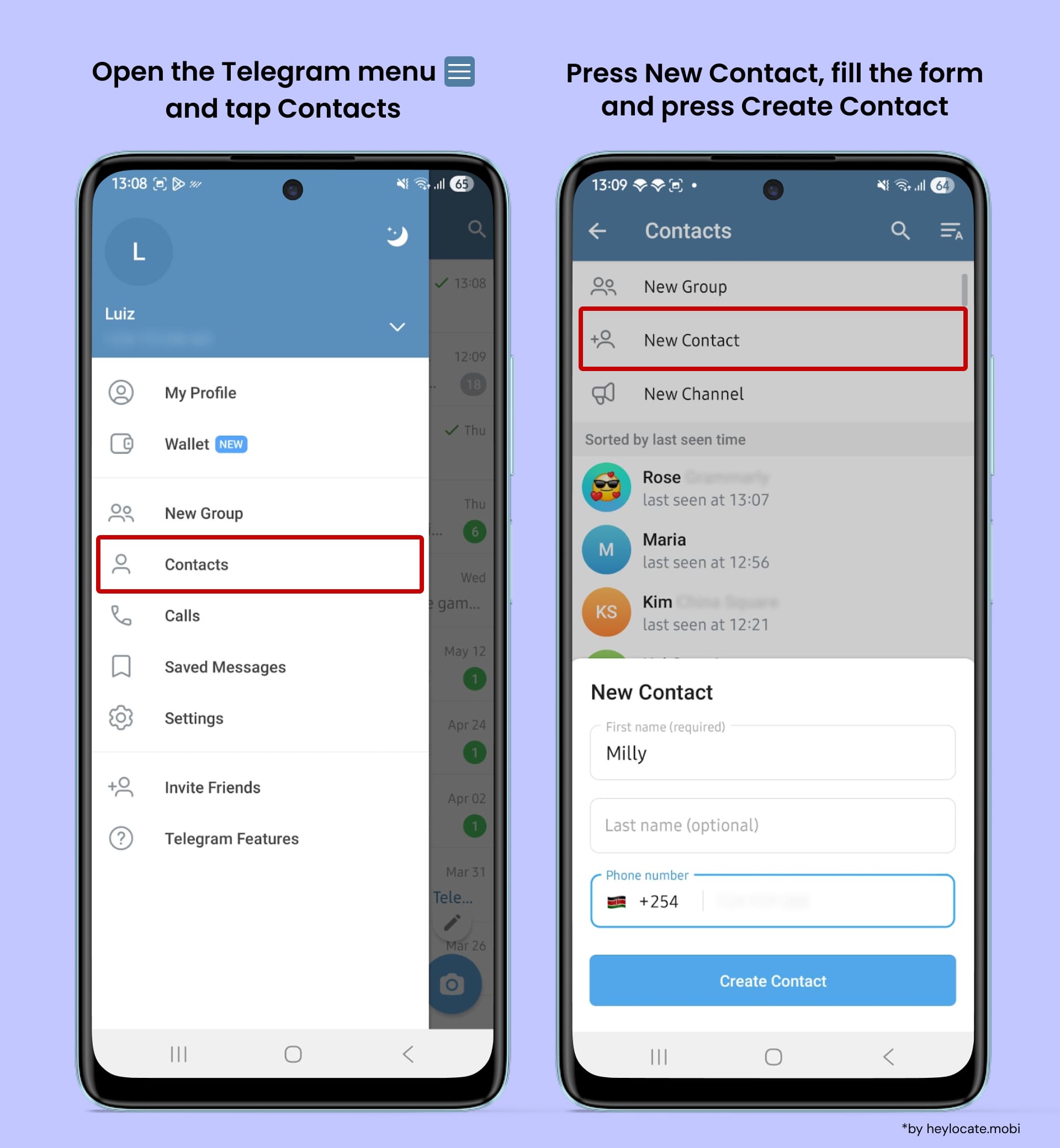 How to find someone on Telegram with a phone number, username, or else